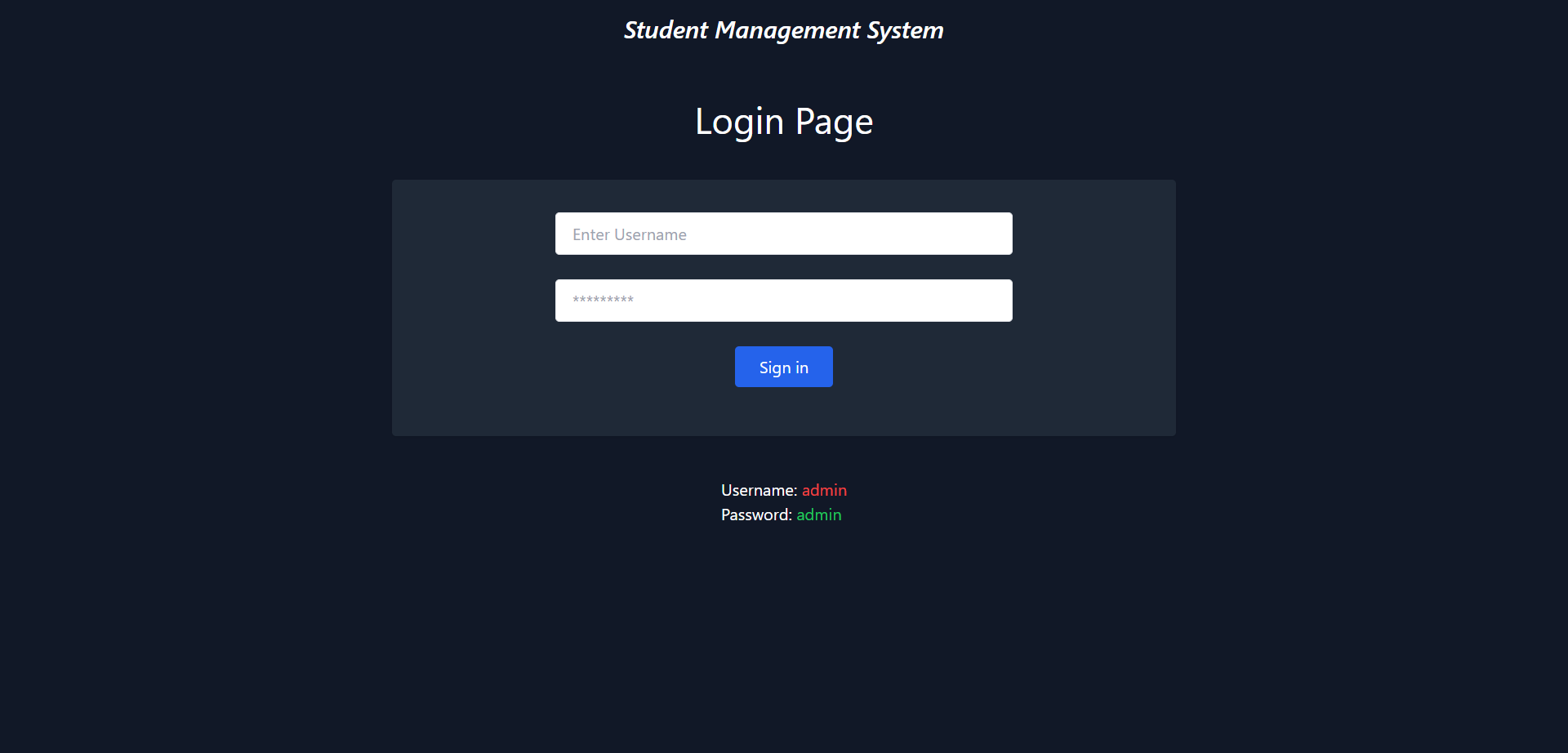 🎓 Student Management System 📚 | StudentManagementSystem